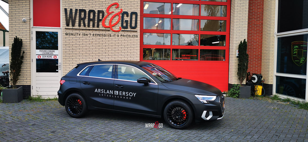 3M Matte Deep Black | Audi A3 | Certified | WrapAndGo