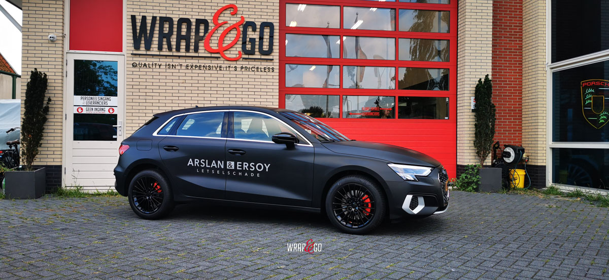 3M Matte Deep Black | Audi A3 | Certified | WrapAndGo
