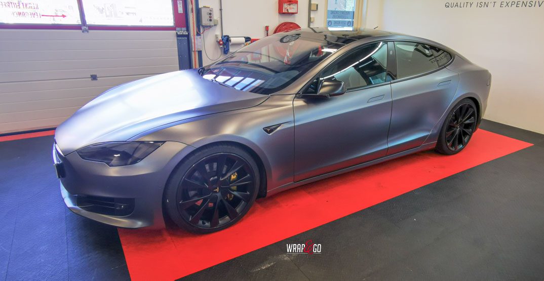 3M Satin Dark Grey | Tesla Model S | Wrap&Go